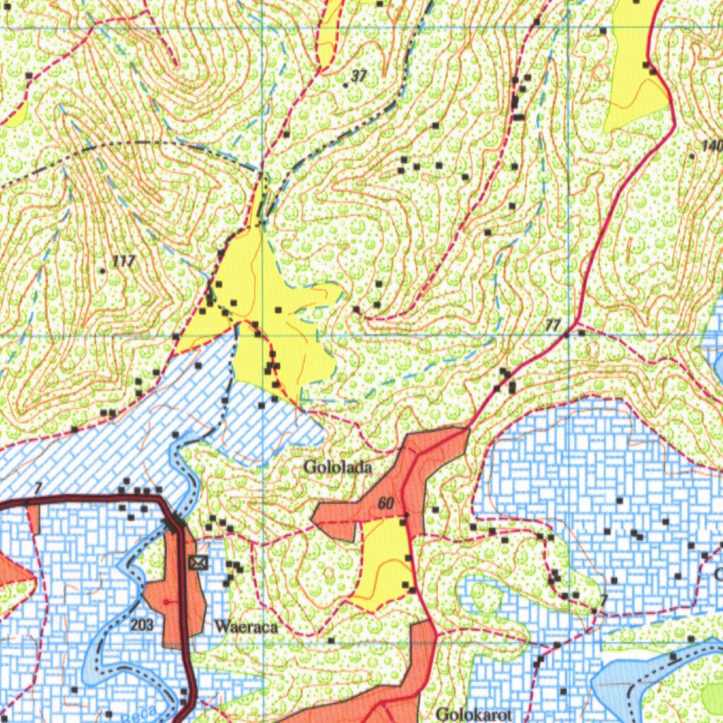 Borong (2107-213) Map by Badan Informasi Geospasial | Avenza Maps
