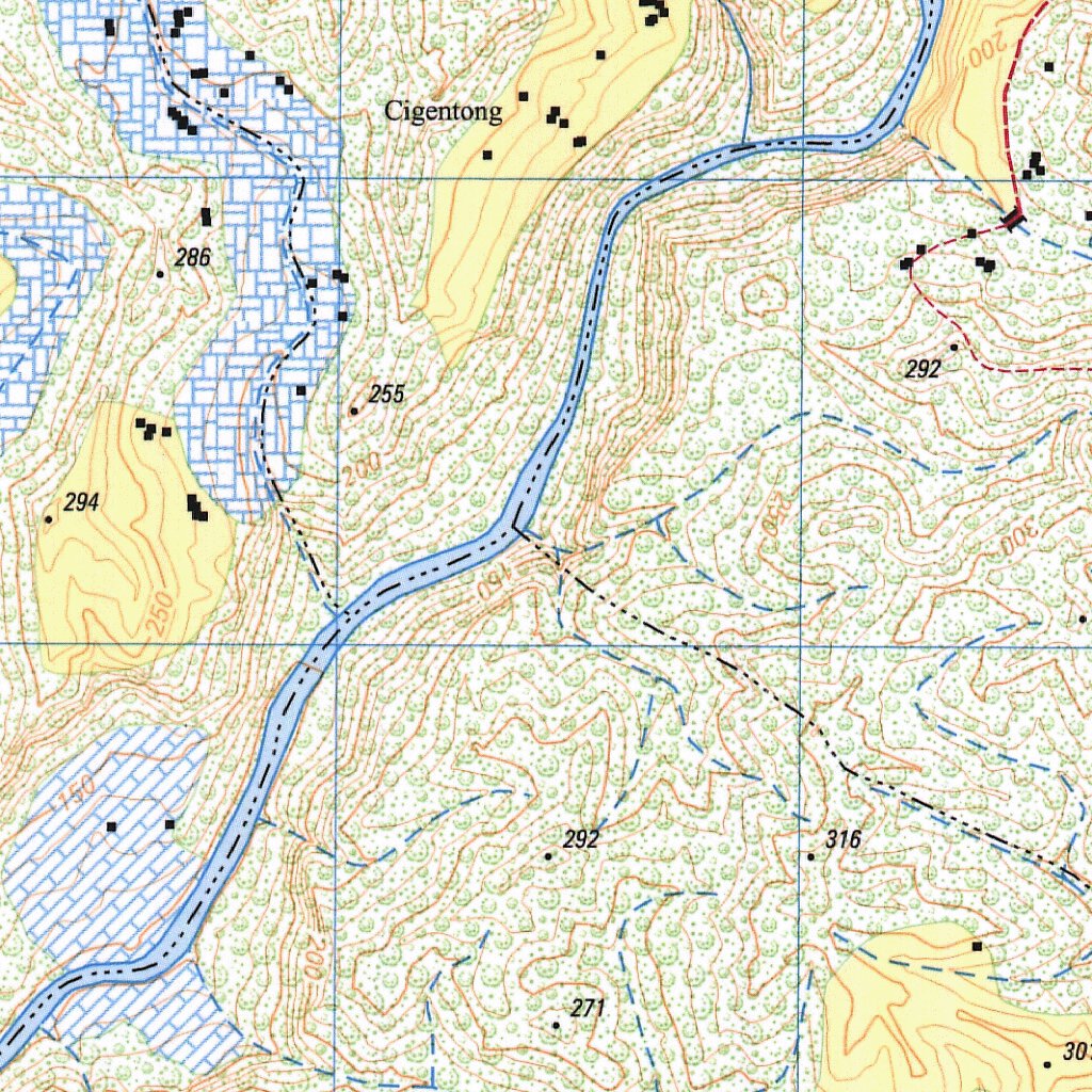 Jampang Kulon (1208-414) Map by Badan Informasi Geospasial | Avenza Maps