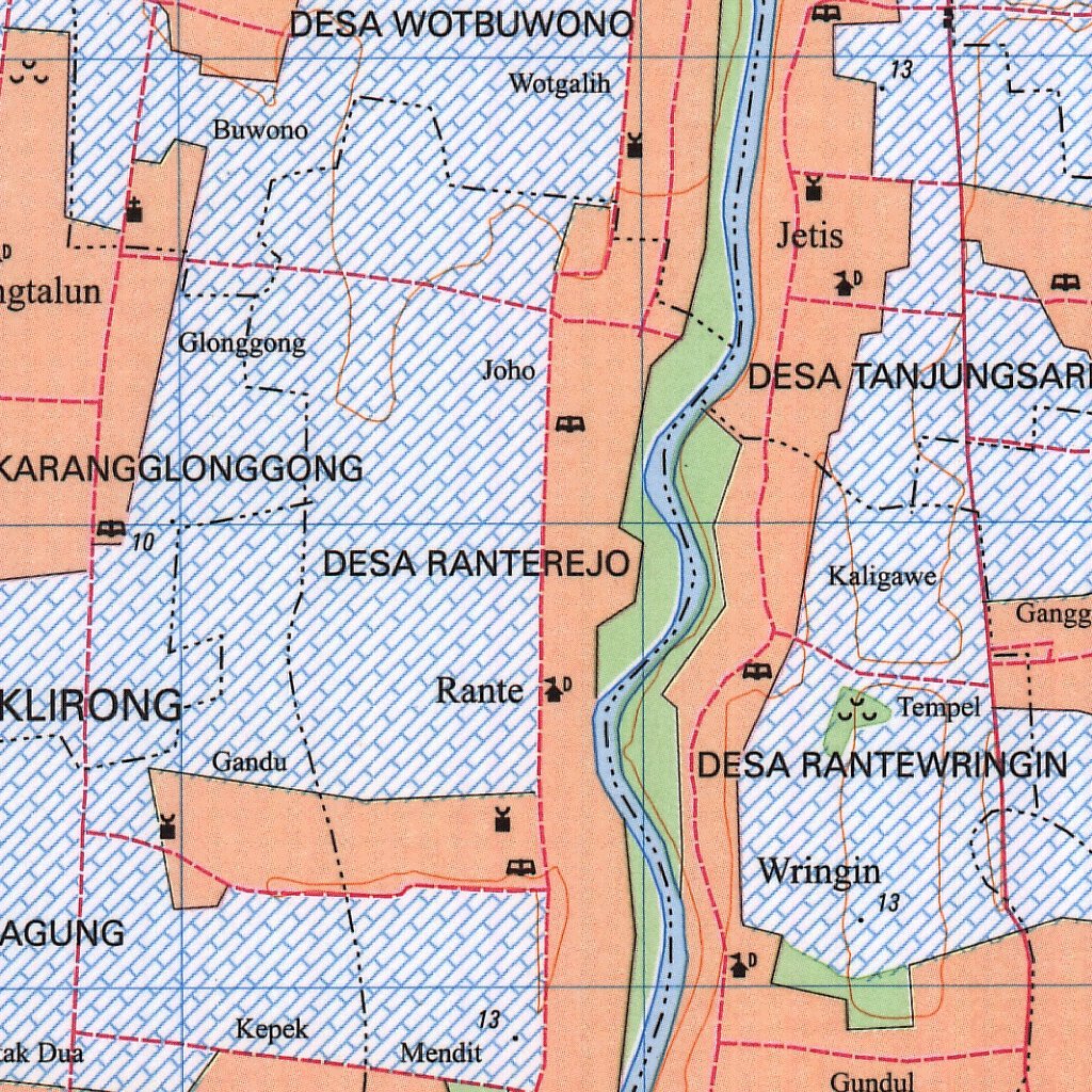 Kebumen (1408-132) Map by Badan Informasi Geospasial | Avenza Maps
