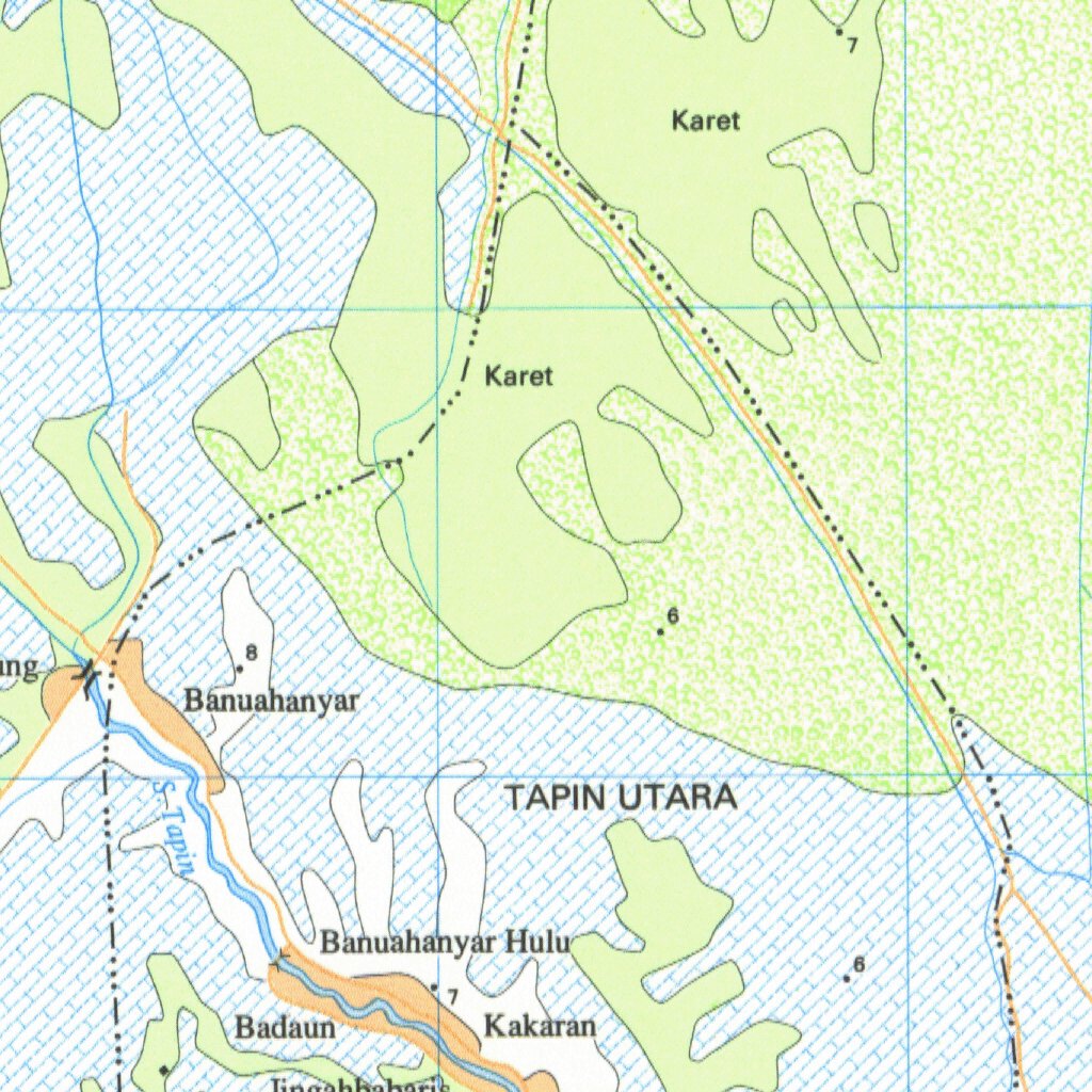 Rantau (1713-31) Map by Badan Informasi Geospasial | Avenza Maps