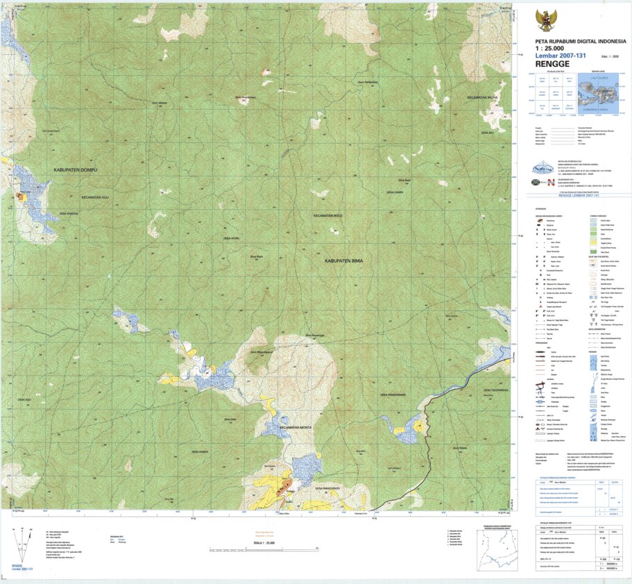Rengge (2007-131) Map by Badan Informasi Geospasial | Avenza Maps