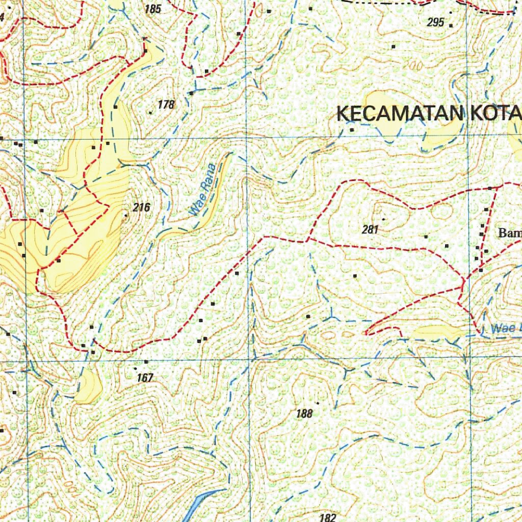 Waerana (2107-214) Map by Badan Informasi Geospasial | Avenza Maps