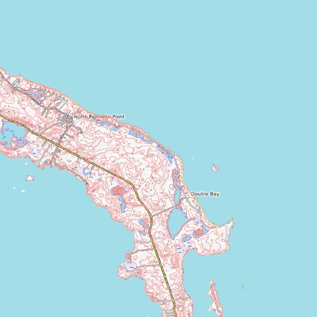 Central Eleuthera Topography Map by Bahama Atlas | Avenza Maps