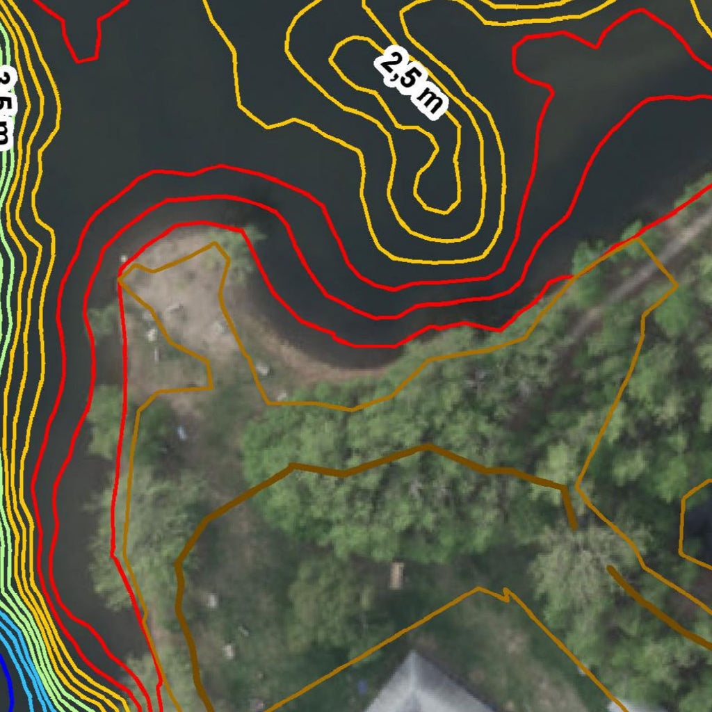 BPASF - Bathymétrie Lacs Laberge Map by Base Plein Air Ste-Foy | Avenza ...
