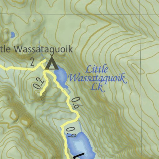 Baxter Park - Russell Pond Map by Baxter State Park | Avenza Maps