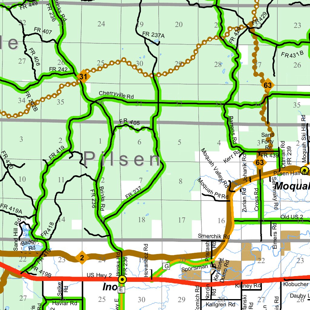 ATV Trails and Routes - Bayfield County, WI - 2024 Map by Bayfield ...