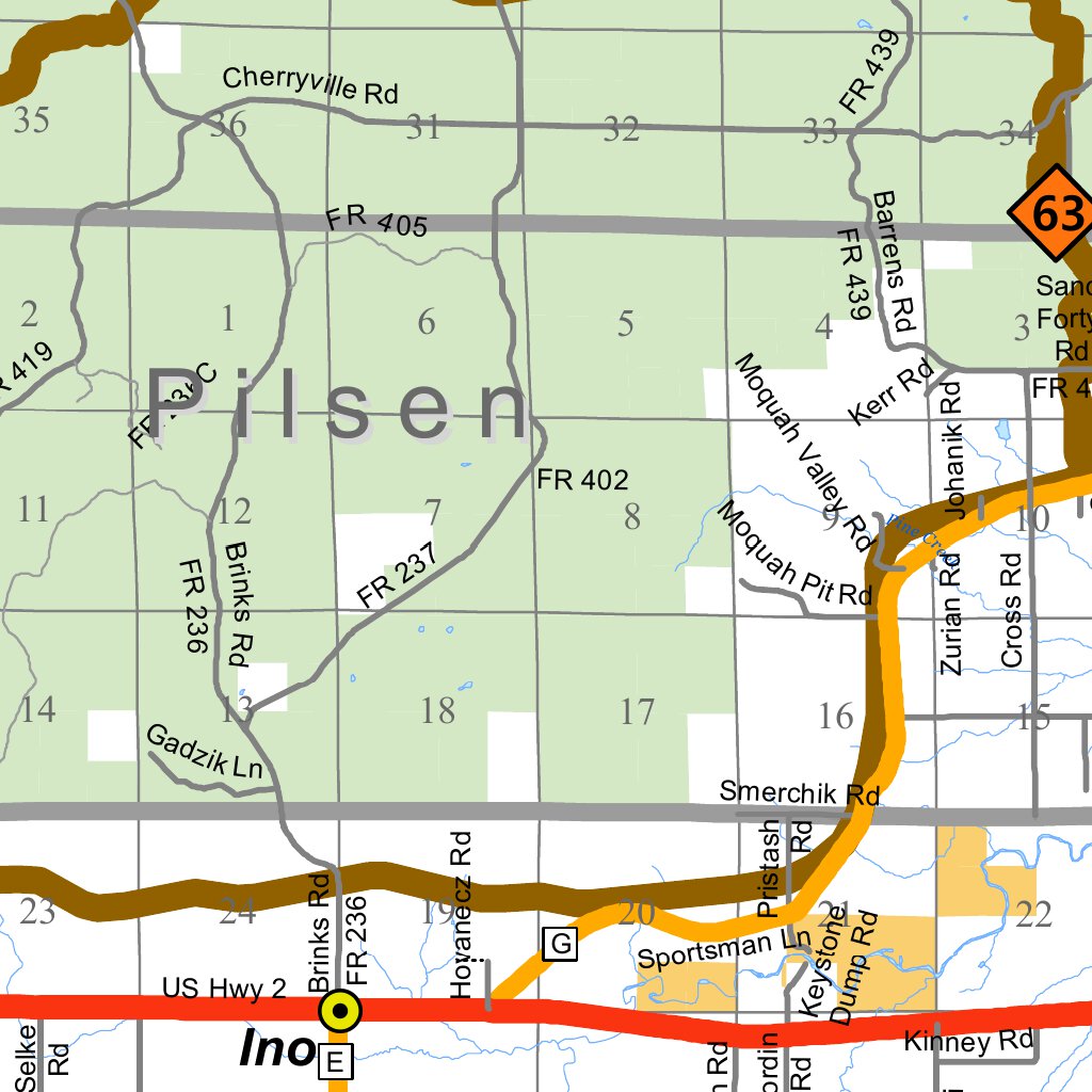 Snowmobile Trails - Bayfield County, WI - 2025 Map by Bayfield County ...
