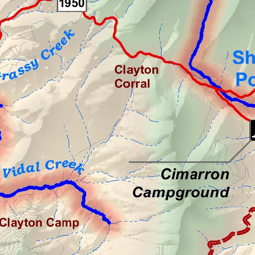 Valle Vidal River, New Mexico Map by Bell Geographic | Avenza Maps