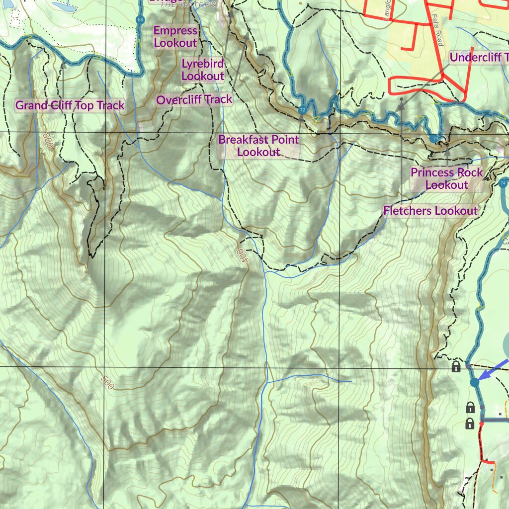 Ultra-Trail Australia 100km 2024 Map by Bender Maps | Avenza Maps