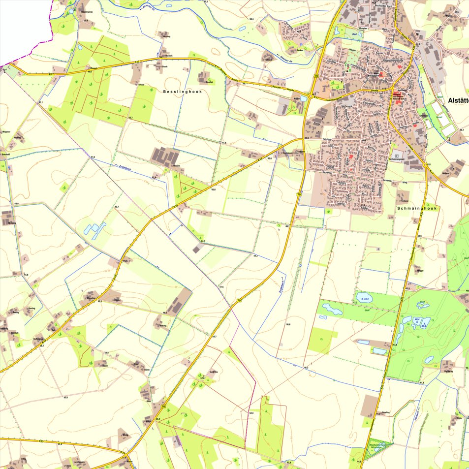 Ahaus 10 (1:10,000) Map by Bezirksregierung Koln | Avenza Maps