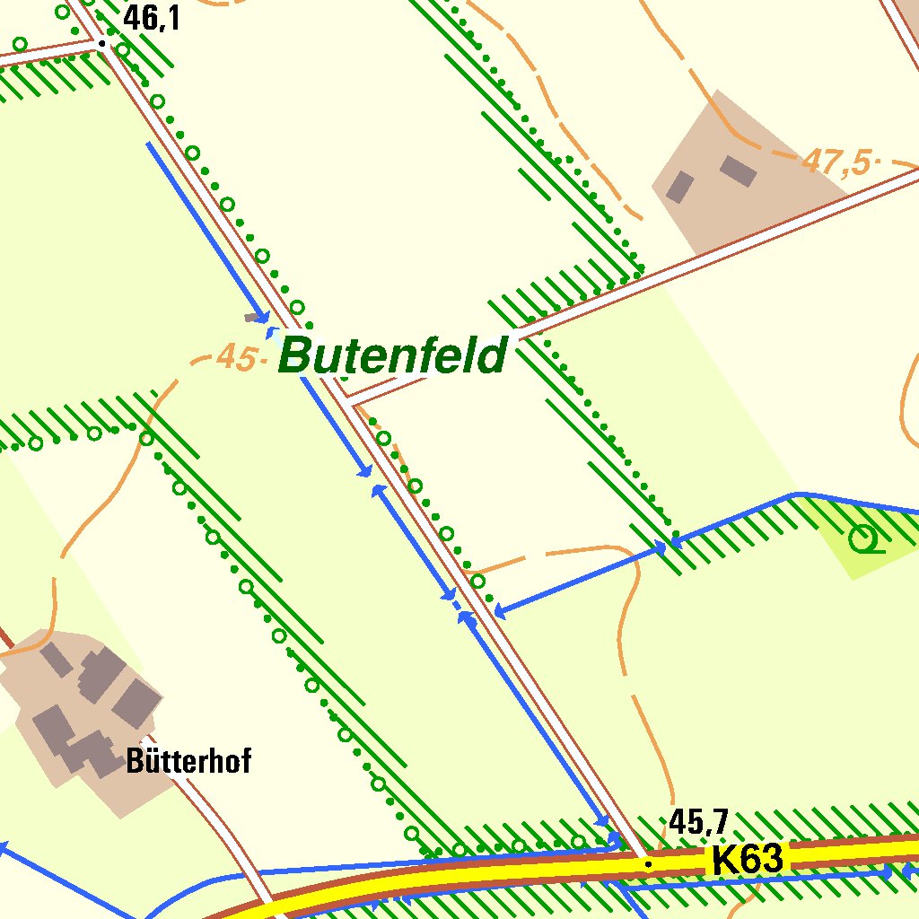 Ahaus 13 (1:10,000) Map by Bezirksregierung Koln | Avenza Maps