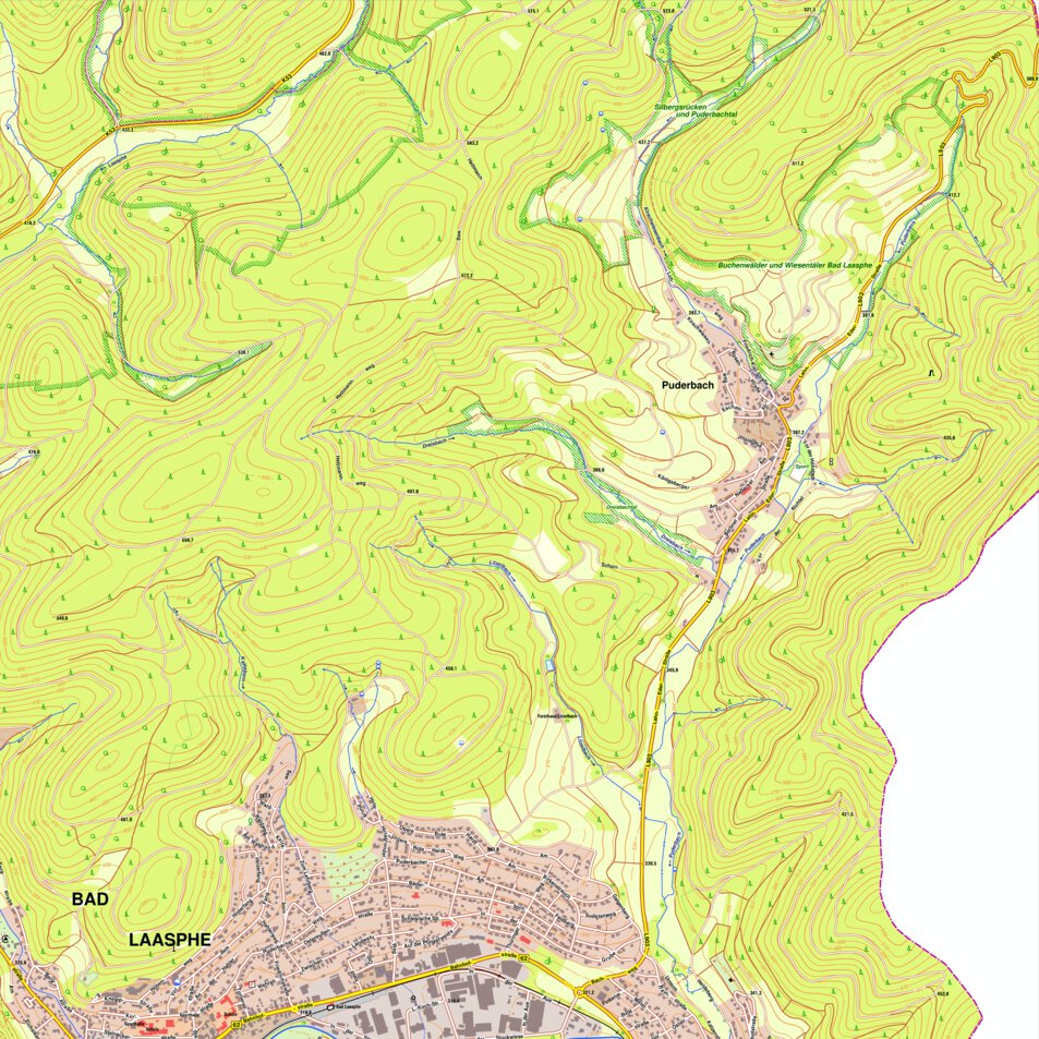 Bad Laasphe 7 (1:10,000) Map by Bezirksregierung Koln | Avenza Maps