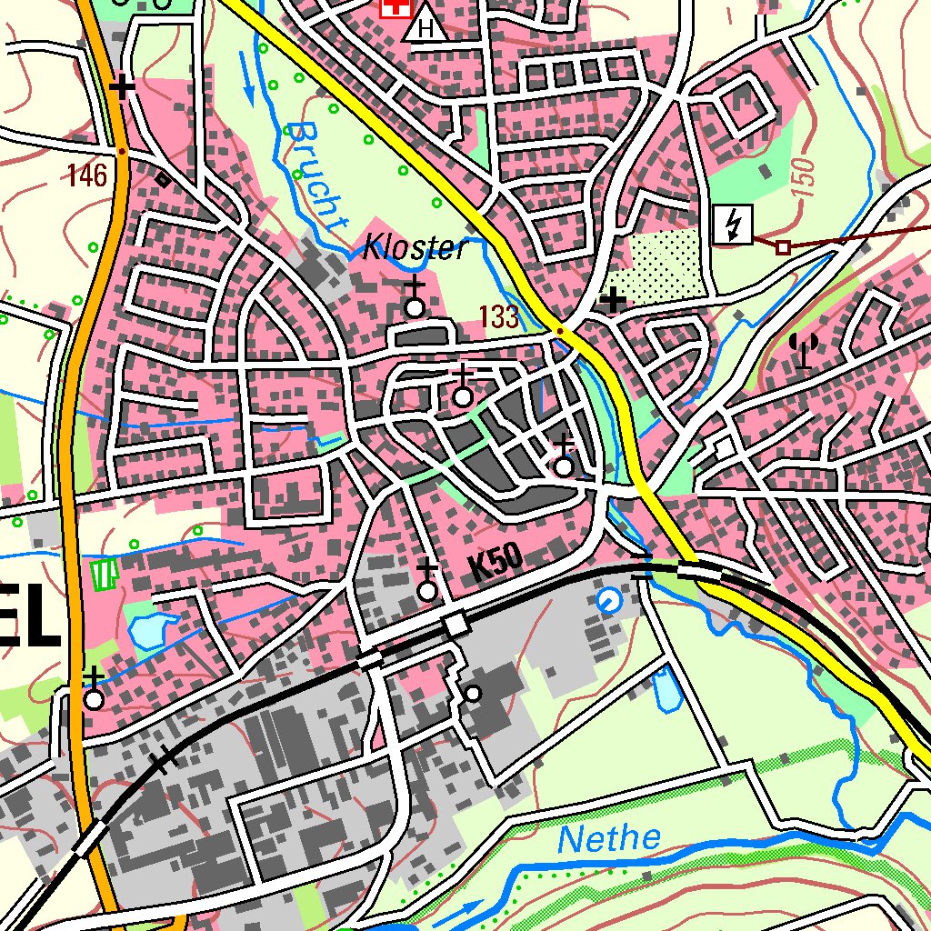 Brakel (1:50,000) Map by Bezirksregierung Koln | Avenza Maps