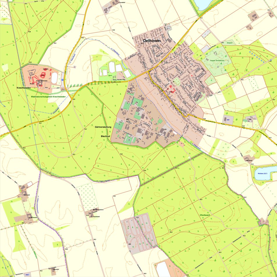 Dormagen 3 (1:10,000) Map by Bezirksregierung Koln | Avenza Maps