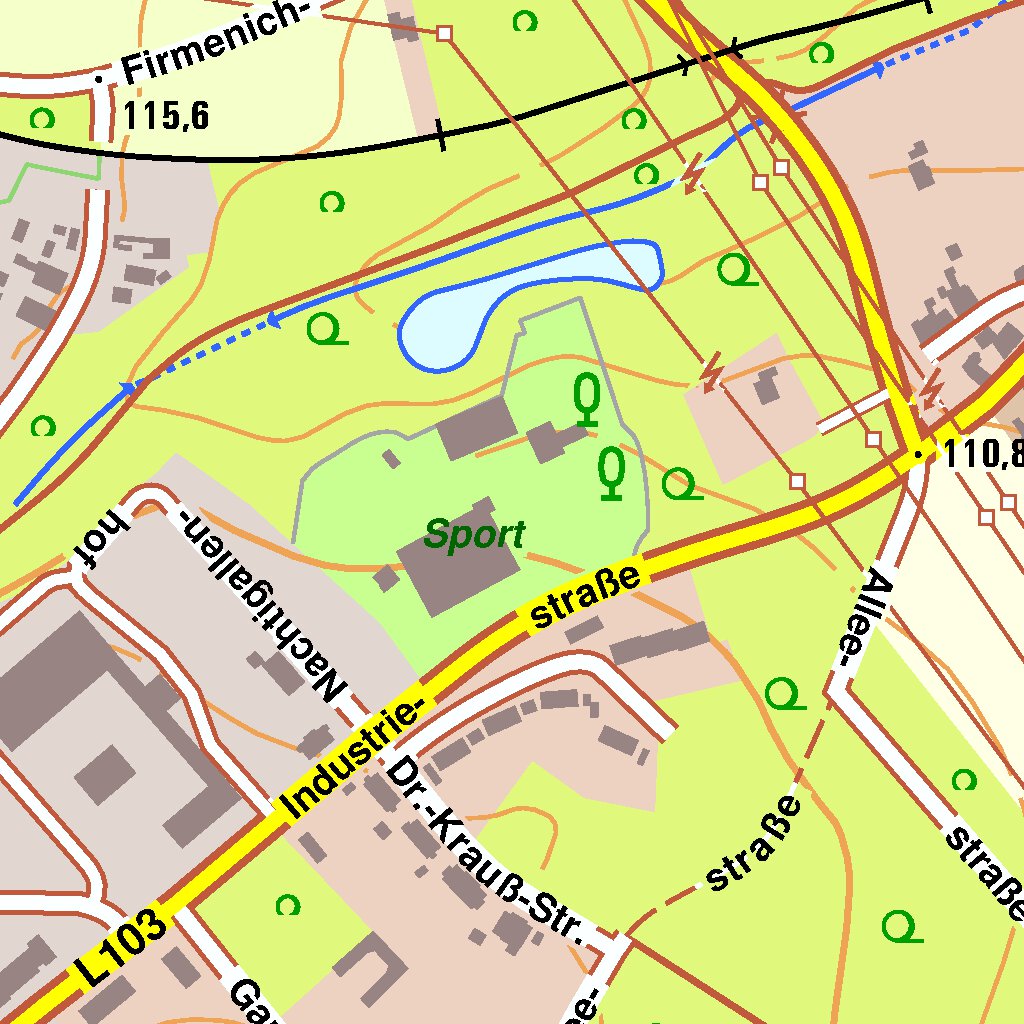 Hürth 1 (1:10,000) Map by Bezirksregierung Koln | Avenza Maps