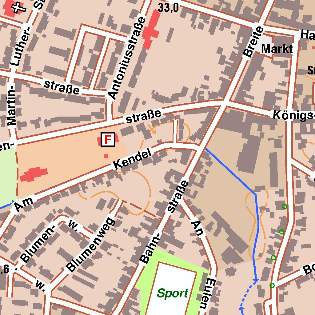 Kempen 1 (1:10,000) Map by Bezirksregierung Koln | Avenza Maps