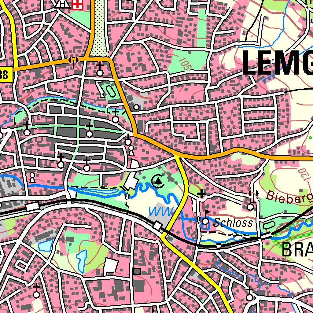 Lemgo (1:50,000) Map by Bezirksregierung Koln | Avenza Maps