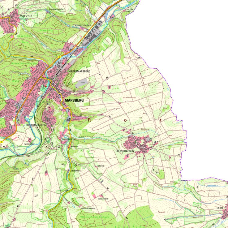 Marsberg 1 (1:25,000) Map by Bezirksregierung Koln | Avenza Maps