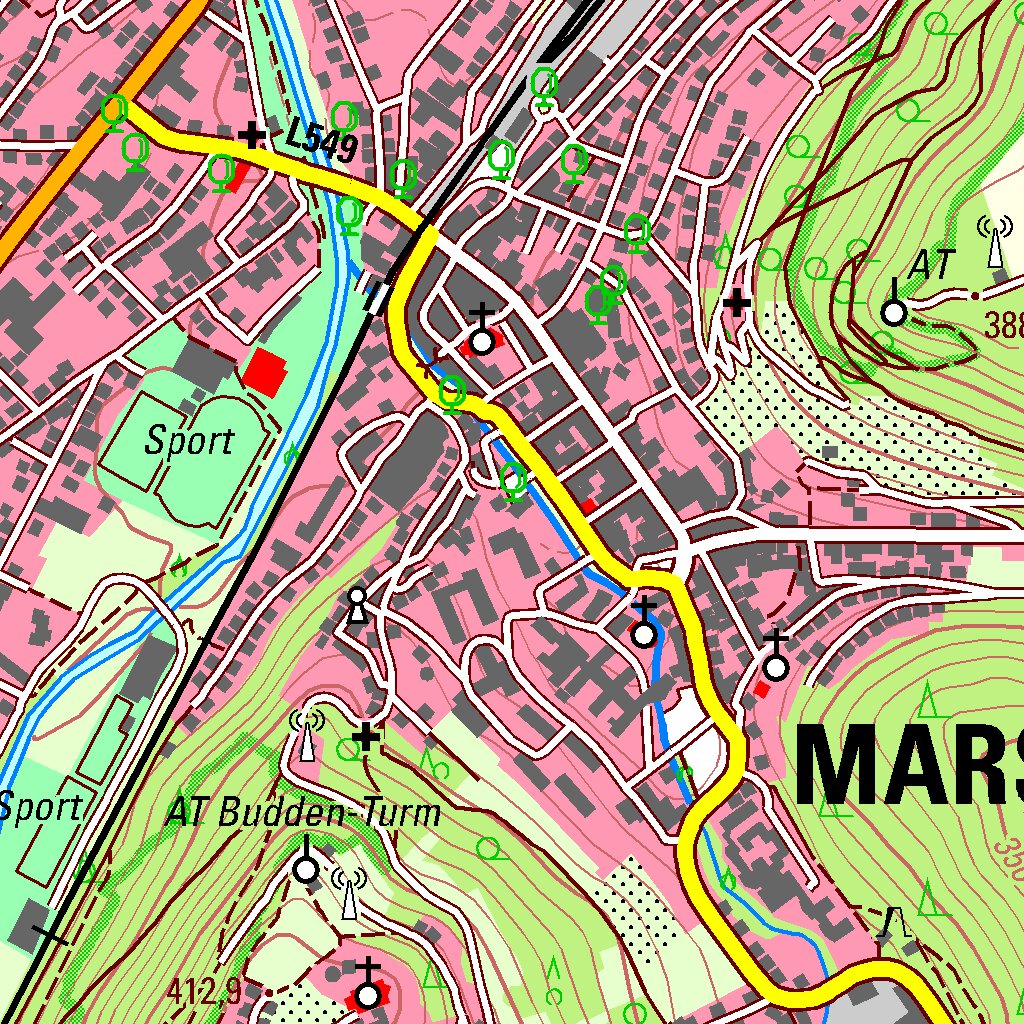 Marsberg 1 (1:25,000) Map by Bezirksregierung Koln | Avenza Maps