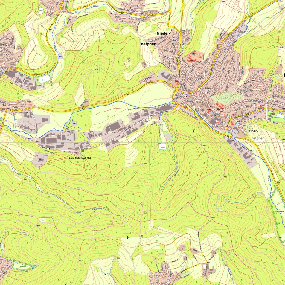 Netphen 8 (1:10,000) Map by Bezirksregierung Koln | Avenza Maps