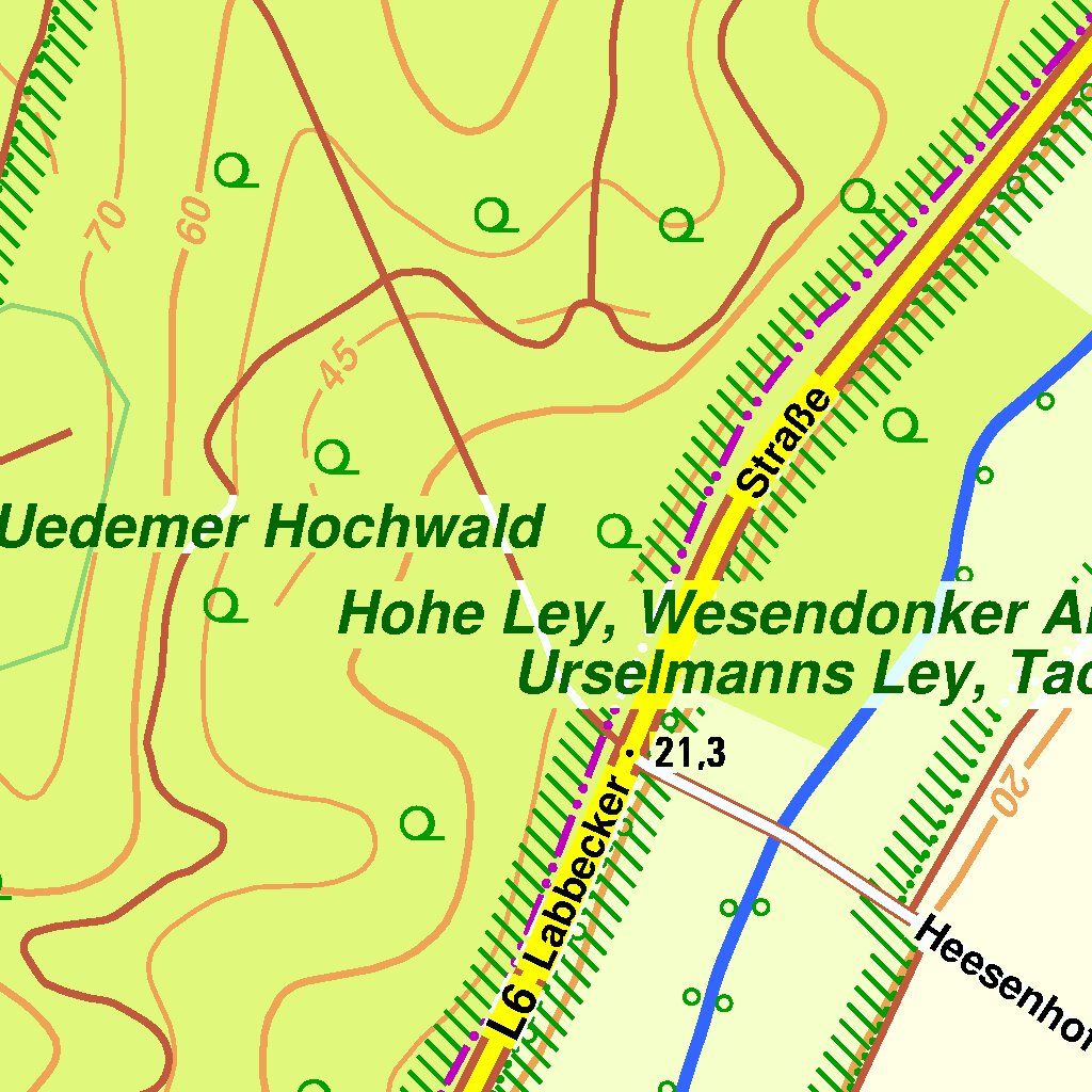 Uedem 3 (1:10,000) Map by Bezirksregierung Koln | Avenza Maps