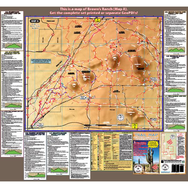 Brown's Ranch. Scottsdale Arizona. Map by Big Loop Maps | Avenza Maps