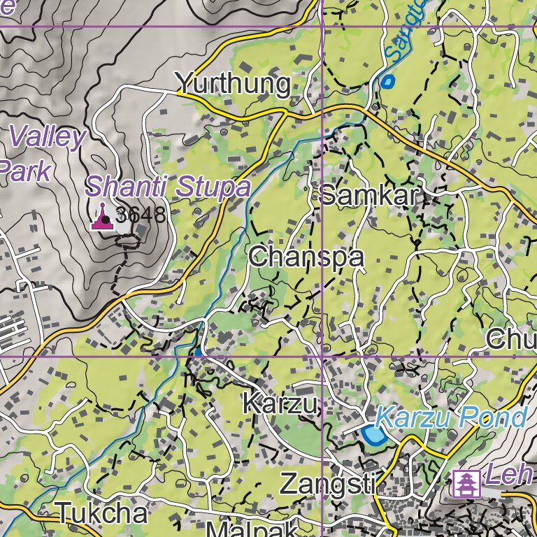 Leh/ LADAKH 1:25.000 UTM43 Map by Bildkartographie | Avenza Maps