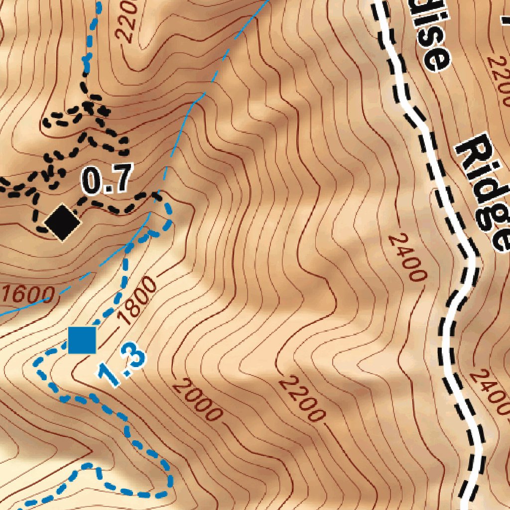 BLM - King Range NCA - Paradise Royale Mtn Bike System Map by BLM ...