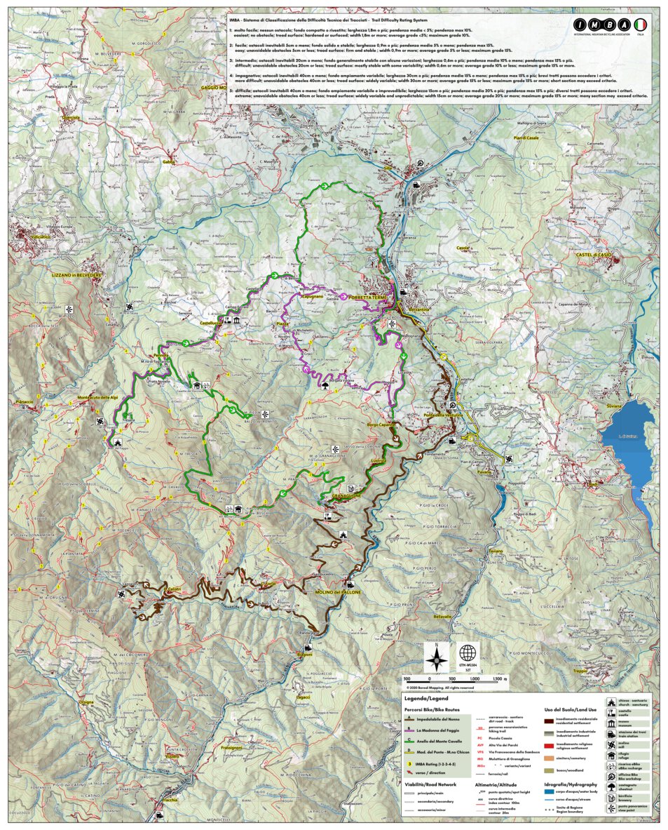 Alto Reno Terme A, B, C, D Map by Boreal Mapping | Avenza Maps