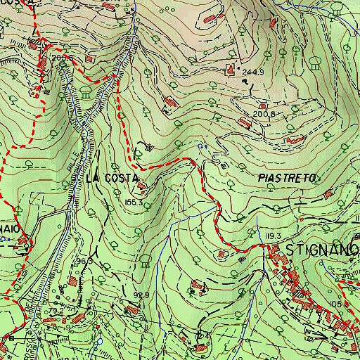 Borgo a Buggiano T10K Map by Boreal Mapping | Avenza Maps