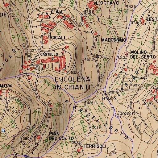 Lucolena in Chianti T10K Map by Boreal Mapping | Avenza Maps
