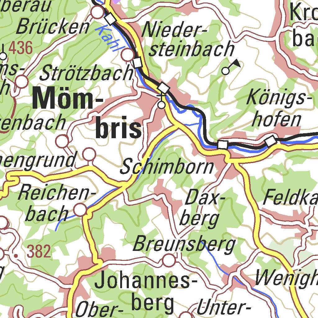 Map of Hesse by Bundesamt fur Kartographie und Geodasie | Avenza Maps