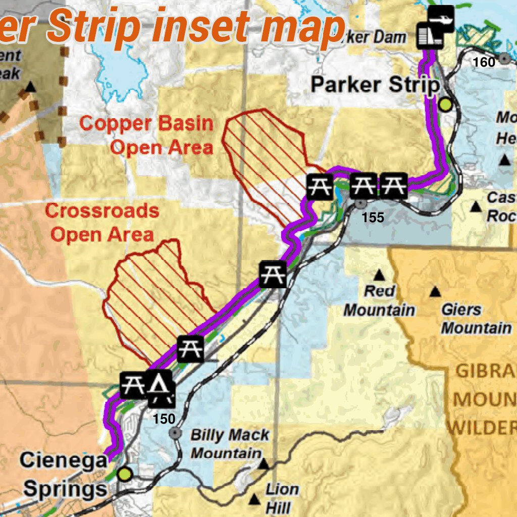 BLM Arizona Lake Havasu Field Office Visitor Map (REC3006-01-01) by ...