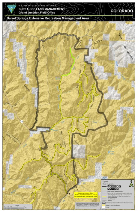 Barrel Springs ERMA Map by Bureau of Land Management - Colorado ...