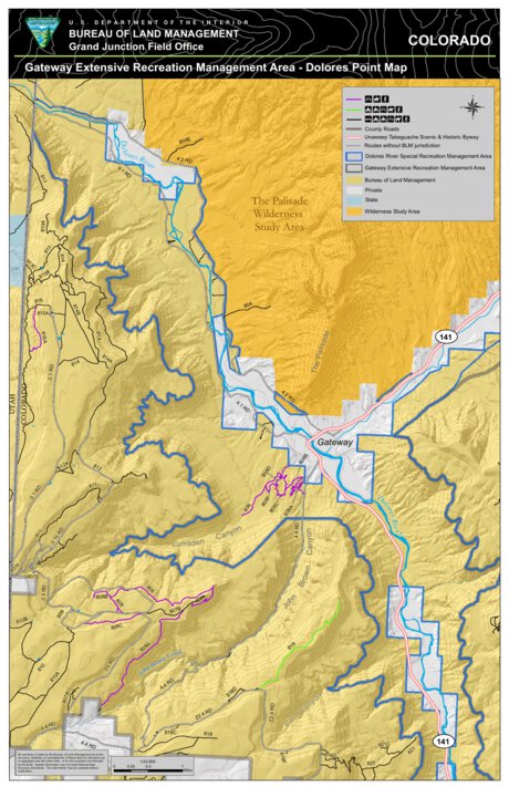 Gateway Extensive Recreation Management Area – Dolores Point Map by ...