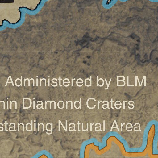 Diamond Craters Outstanding Natural Area Map by Bureau of Land ...