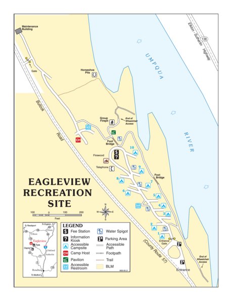 Eagleview Recreation Site Map by Bureau of Land Management - Oregon ...