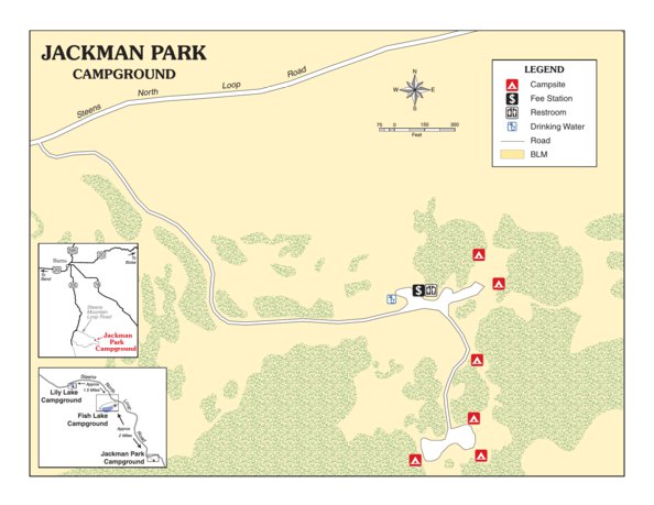 Jackman Park Campground Map by Bureau of Land Management - Oregon ...