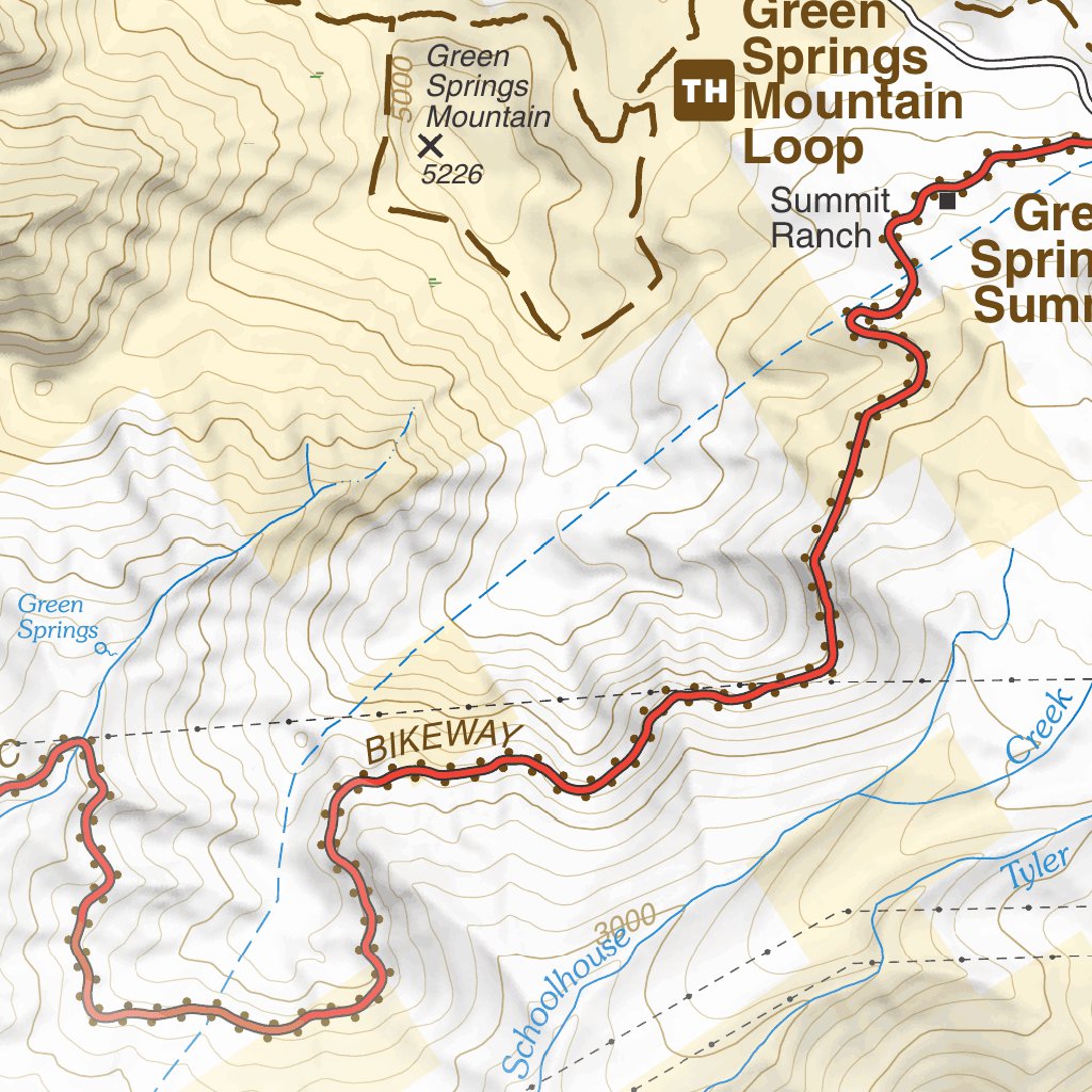 National Trails Act: Pacific Crest Trail - Southern Oregon Map by ...
