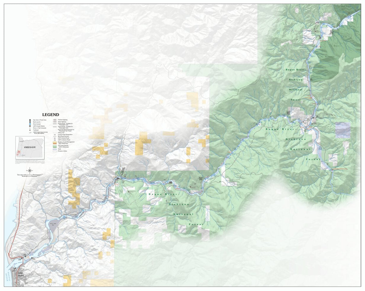 Rogue River Map by Bureau of Land Management - Oregon | Avenza Maps