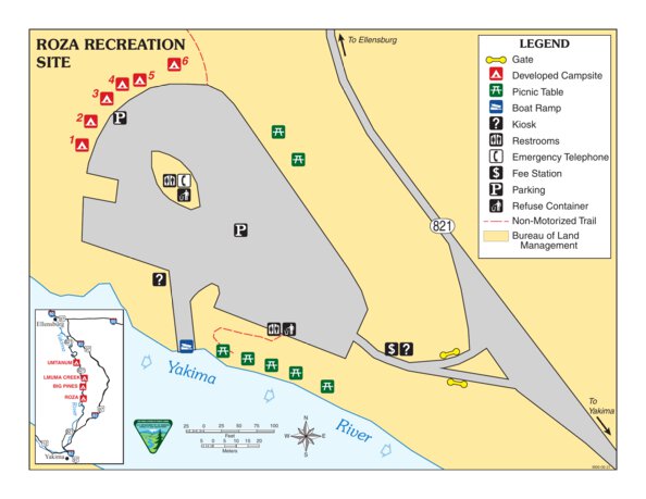 Roza Recreation Site Map by Bureau of Land Management - Oregon | Avenza ...