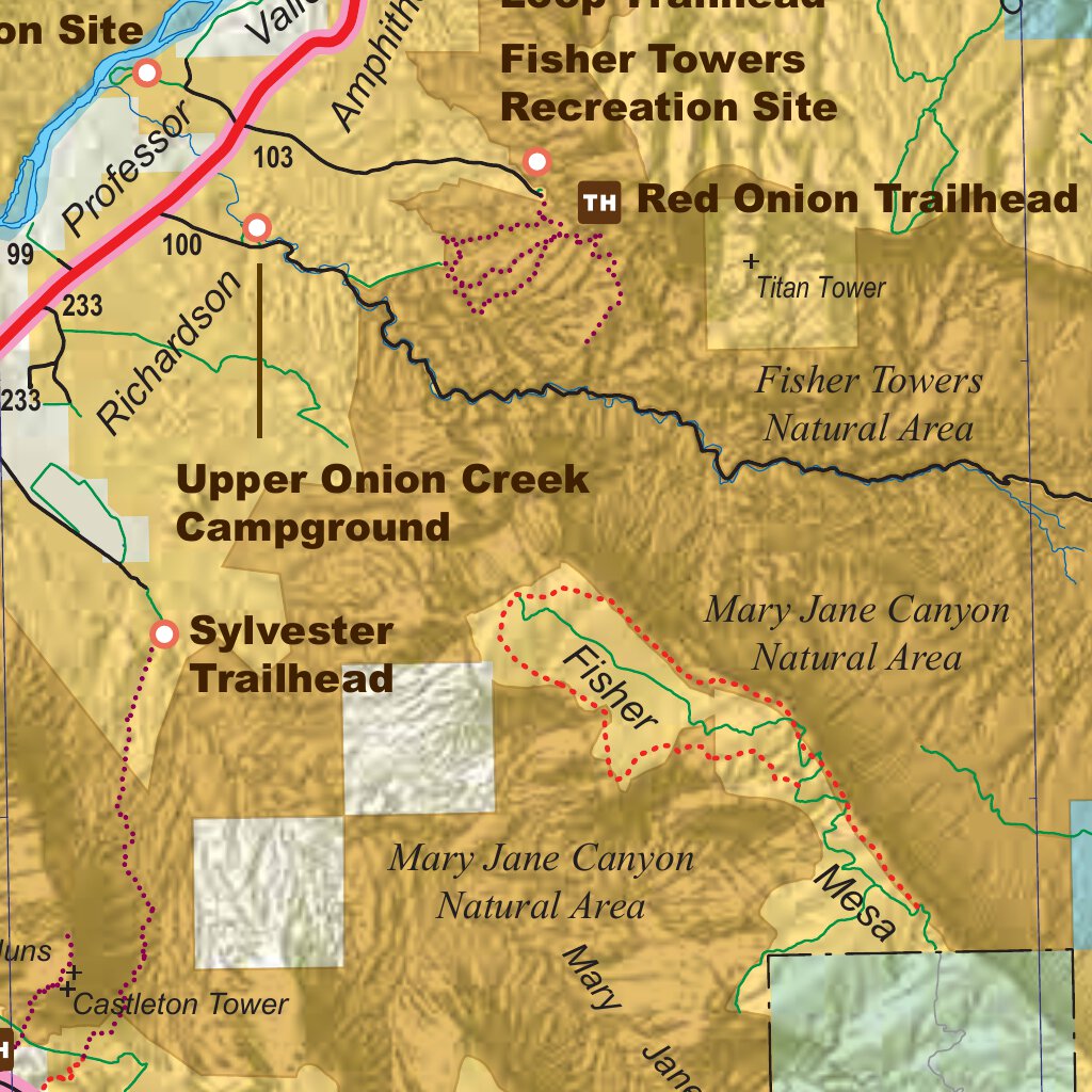 BLM Utah Moab Visitor Map-South by Bureau of Land Management - Utah ...