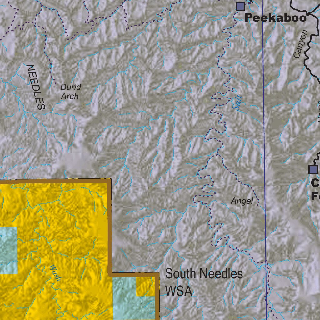 BLM Utah Monticello Visitor Map - North by Bureau of Land Management ...
