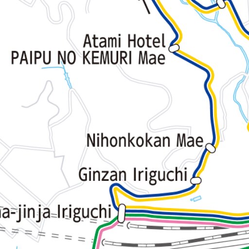 Izu/Hakone Bus route Map [Atami enlarged view] by Buyodo corp. | Avenza ...