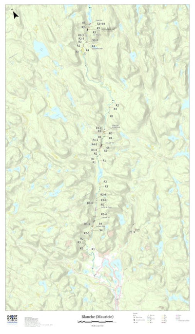 Rivière Blanche (Mauricie) Map by Canot Kayak Quebec | Avenza Maps