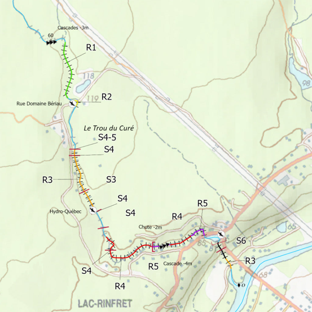 Rivière Bonniebrook Map by Canot Kayak Quebec | Avenza Maps