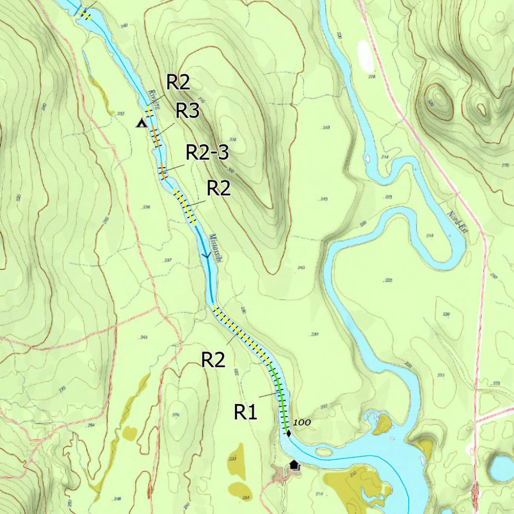 Rivière Mistassibi Map by Canot Kayak Quebec | Avenza Maps