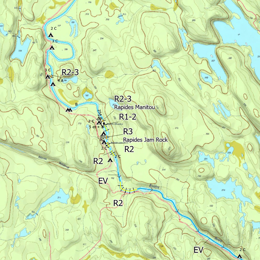Rivière Noire (Outaouais) Map by Canot Kayak Quebec | Avenza Maps