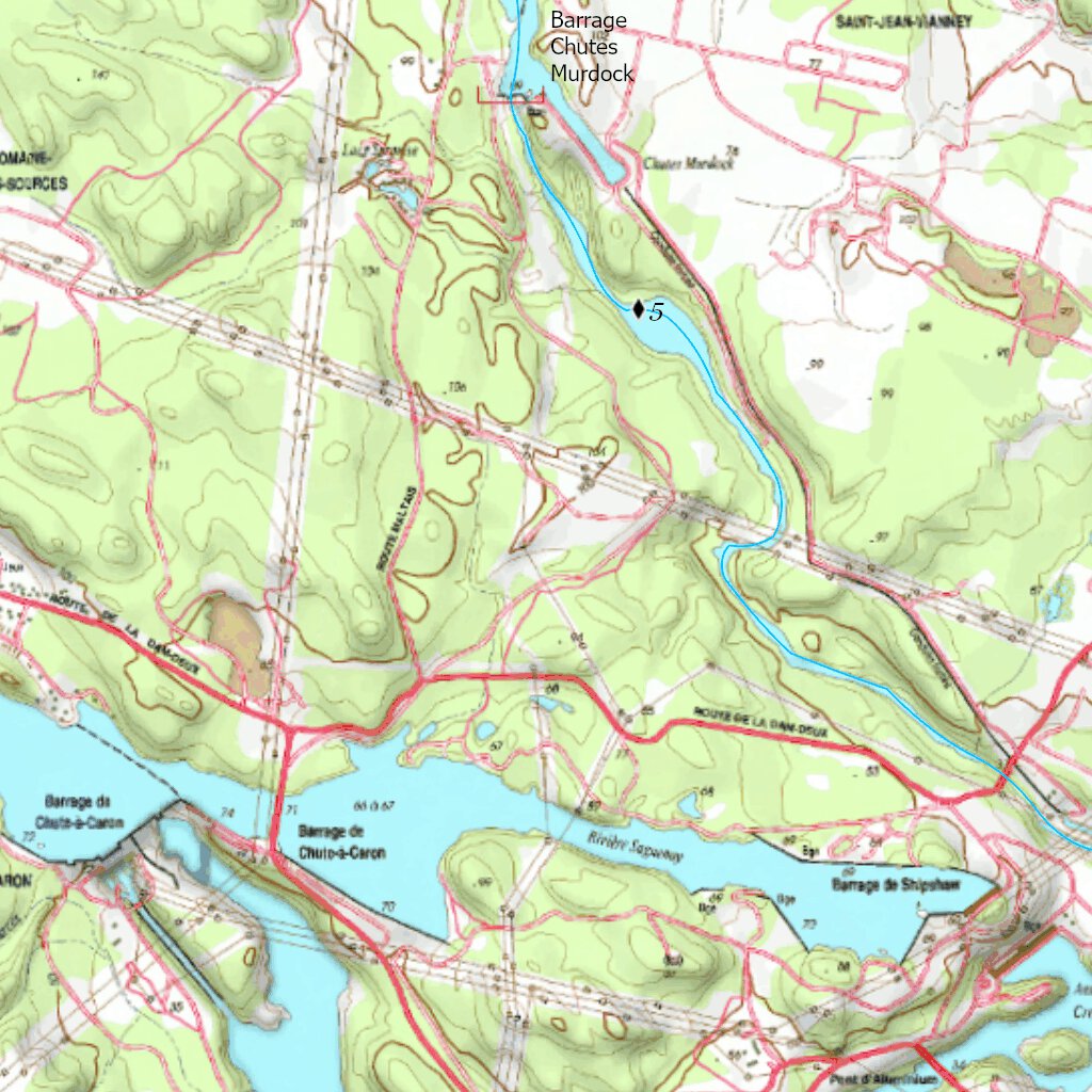 Rivière Shipshaw Map by Canot Kayak Quebec | Avenza Maps