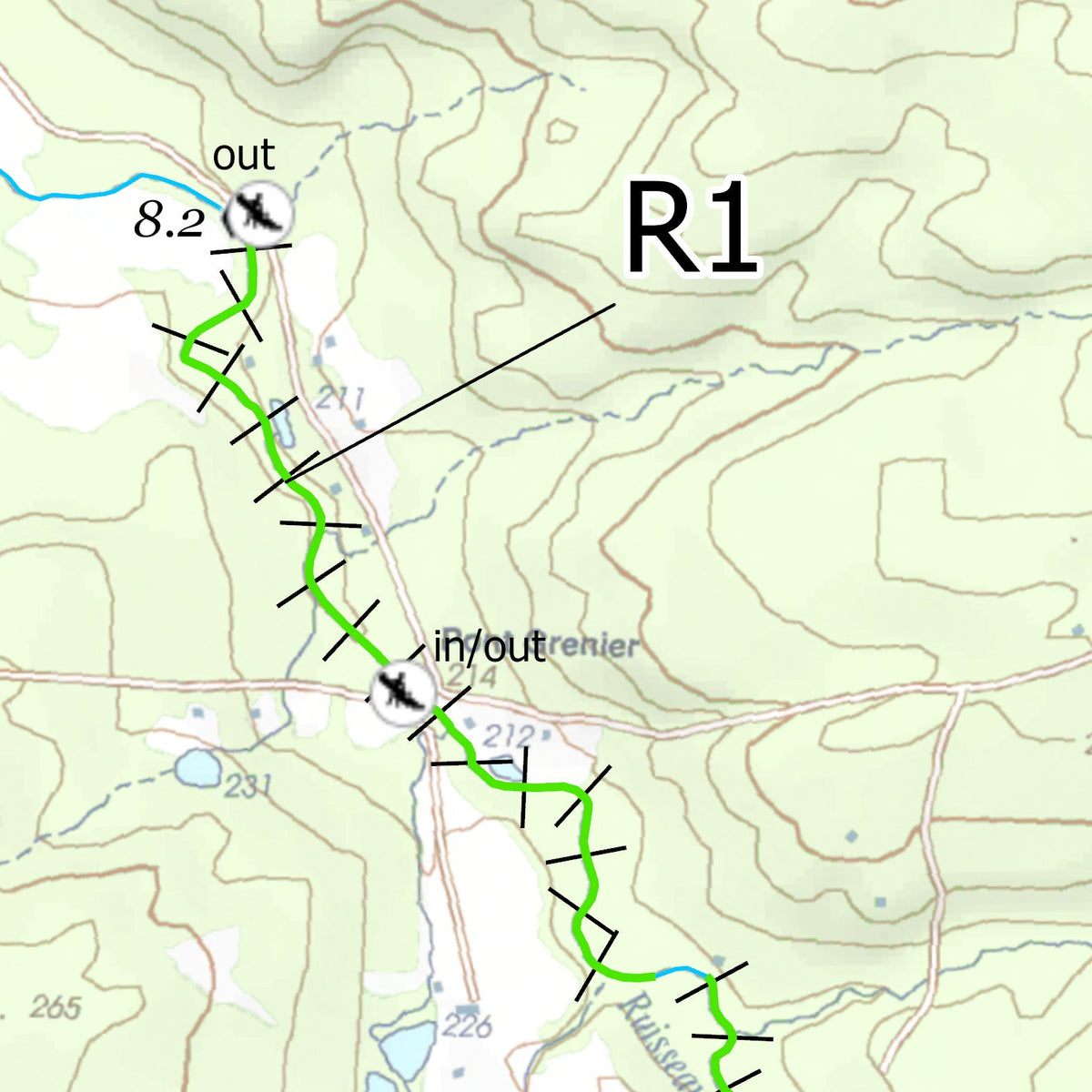 Ruisseau Jackson Map by Canot Kayak Quebec | Avenza Maps